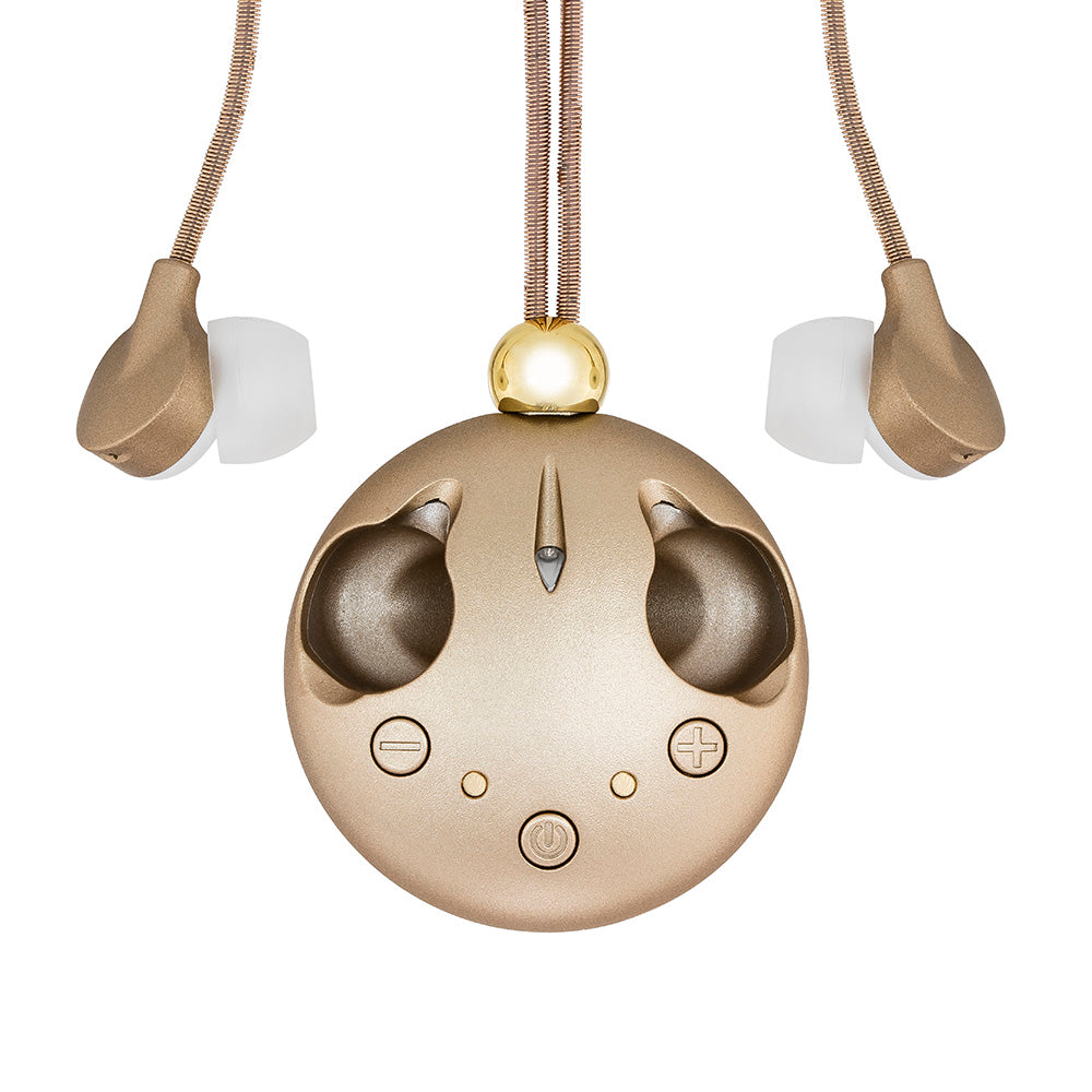 Emmesphere Wireless Bluetooth Sound Necklace - Gold – EMMESPHERE